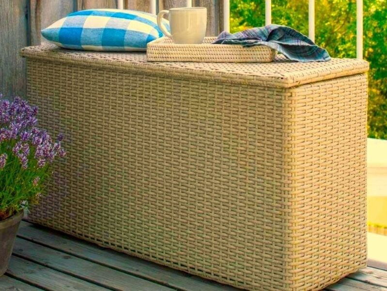 Garden storage boxes with lids ready to keep small things save outside】≡